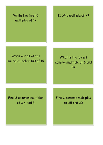 Maths- factors and multiples lesson- Year 6 | Teaching Resources
