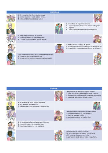 GCSE Spanish - Describing Teachers (Lesson + Handouts) | Teaching Resources