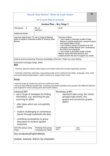 Y6 HOLES - LOUIS SACHAR - KISSIN' KATE CAROUSEL - DIFFERENTIATED ...