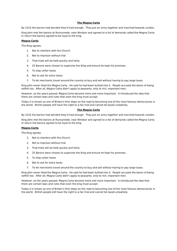 Magna Carta | Teaching Resources