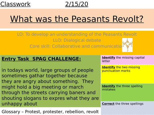 Peasants Revolt | Teaching Resources