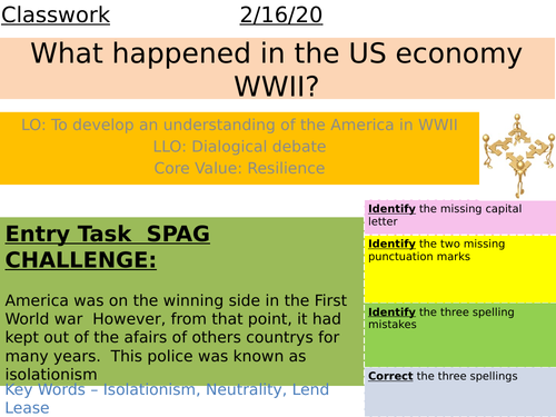 World War Two WWII and American Economy | Teaching Resources
