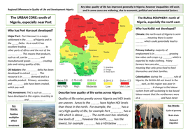 AQA GCSE Geography - Quality of Life in Nigeria Lesson & Resources ...