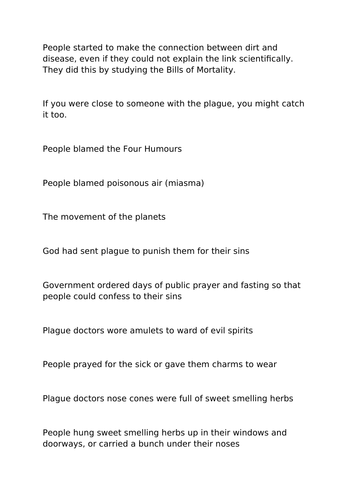 The Great Plague - AQA | Teaching Resources