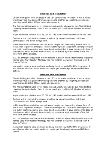 Edward Jenner and Vaccination - AQA | Teaching Resources