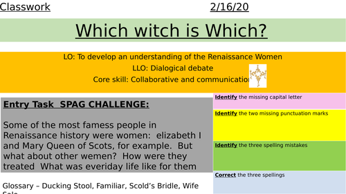 Renaissance Women and Witches | Teaching Resources