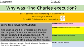 Charles I Execution and Trial | Teaching Resources
