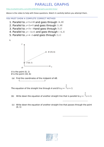 Straight Line Graphs Pack | Teaching Resources