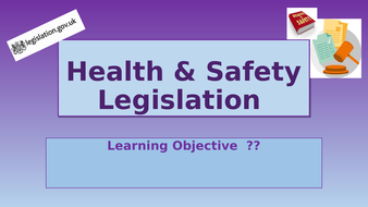 Health & Safety Legislation overview COSHH RIDDOR HASAW Act | Teaching ...