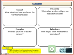 Consent + Boundaries - RSE PSHE | Teaching Resources