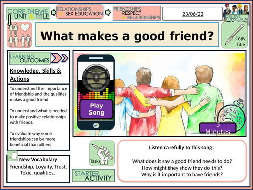 Friendship - PSHE Lesson | Teaching Resources