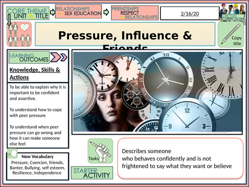 Pressure Influence Friends - PSHE | Teaching Resources