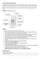 Specific Heat Capacity Required Practical, GCSE Physics AQA | Teaching ...