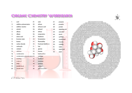 Organic chemistry wordsearch | Teaching Resources
