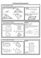 Forming and solving equations | Teaching Resources