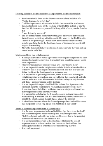 AQA RS 12 Markers For Buddhism And Christianity | Teaching Resources