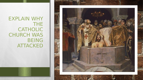 Reformation - Catholic Church problems | Teaching Resources
