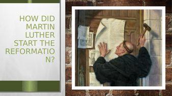 Martin Luther and the Reformation | Teaching Resources