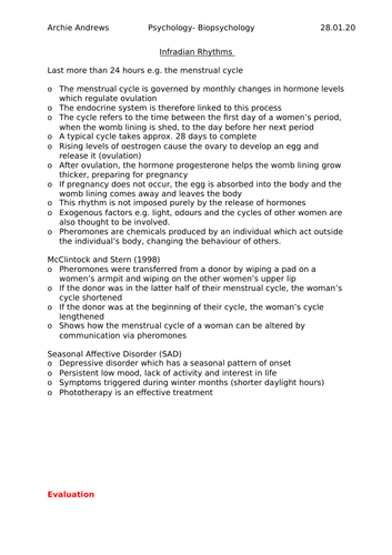 AQA A-level Psychology Biopsychology Revision Notes | Teaching Resources AQA A-level Psychology Biopsychology Revision Notes | Teaching Resources