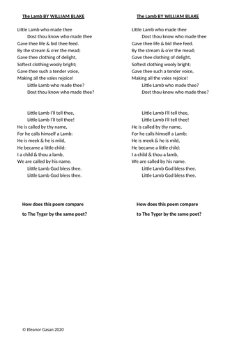 Year 7 Poetry Anthology | Teaching Resources