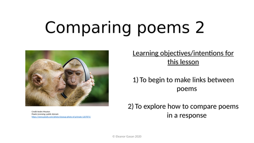 Year 7 Poetry Anthology | Teaching Resources