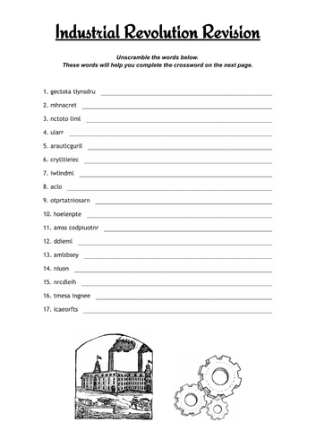 Industrial Revolution - Revision activities | Teaching Resources