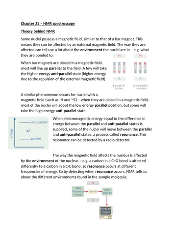 A-level Chemistry NMR student booklet and powerpoint | Teaching Resources