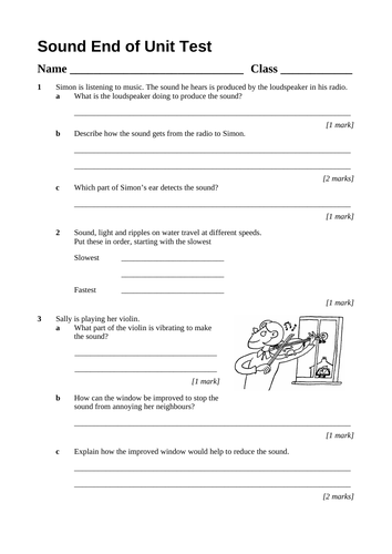AQA KS3 Sound COMPLETE LESSONS | Teaching Resources