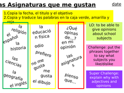 Year 7 Spanish - Viva 1 - Module 3 En mi insti | Teaching Resources