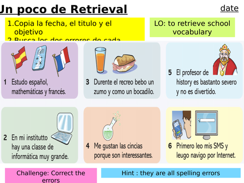 Year 7 Spanish - Viva 1 - Module 3 En mi insti | Teaching Resources