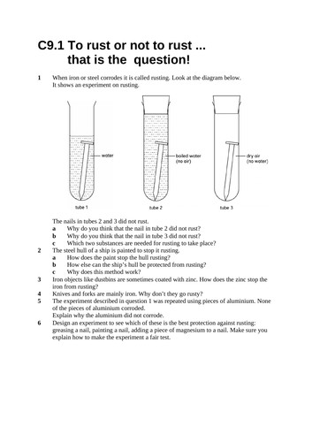 AQA KS3 Reactivity of Metals COMPLETE LESSONS | Teaching Resources