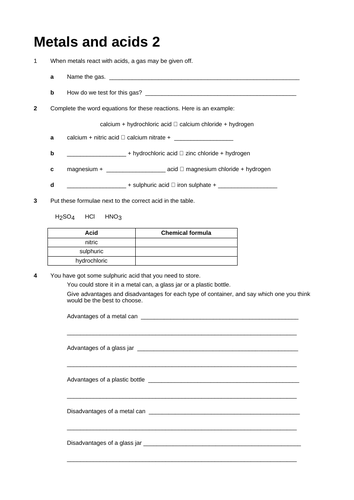 AQA KS3 Reactivity of Metals COMPLETE LESSONS | Teaching Resources