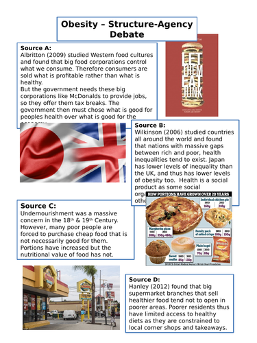 Geography of Food - Obesity Lesson | Teaching Resources