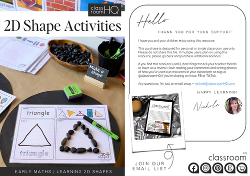 2D Shape Activities Pack | Teaching Resources
