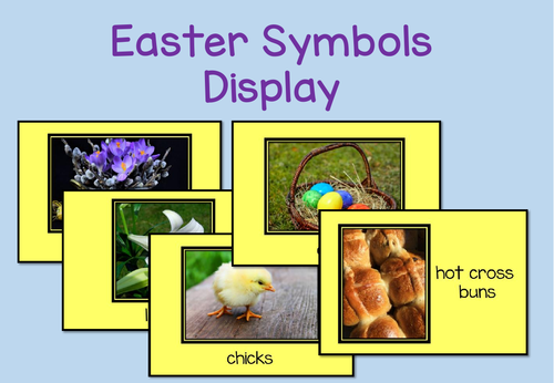 Easter symbols display -RE: Christianity | Teaching Resources