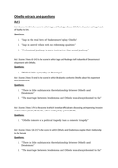 Othello A Level Essay Questions | Teaching Resources