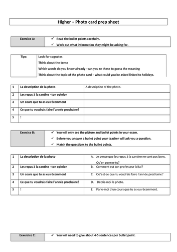 School Photocard | Teaching Resources