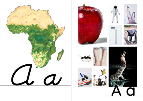 Africa-Themed Alphabet Cards - Phonetic Beginning Sounds | Teaching ...