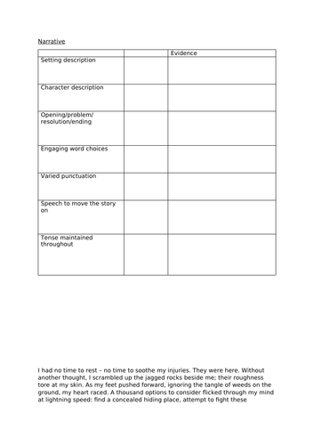 Writing checklists and examples year 5 and 6 | Teaching Resources