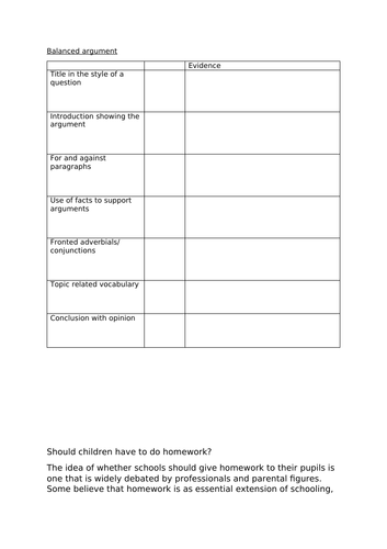 Writing checklists and examples year 5 and 6 | Teaching Resources
