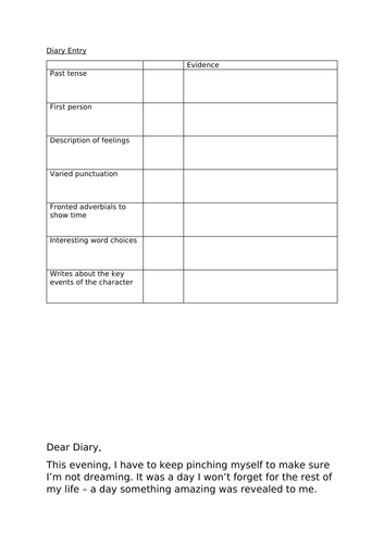 Writing checklists and examples year 5 and 6 | Teaching Resources