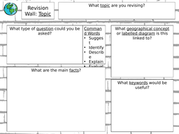 Geography Revision Wall | Teaching Resources