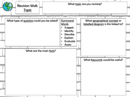 Geography Revision Wall | Teaching Resources