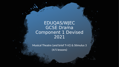 WJEC Eduqas GCSE Drama Component 1 2021 Stimuli 3 | Teaching Resources