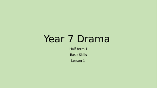 Basic skills drama scheme of work | Teaching Resources