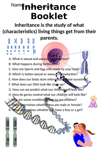 Inheritance Booklet and Activities | Teaching Resources