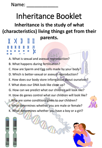 Inheritance Booklet and Activities | Teaching Resources