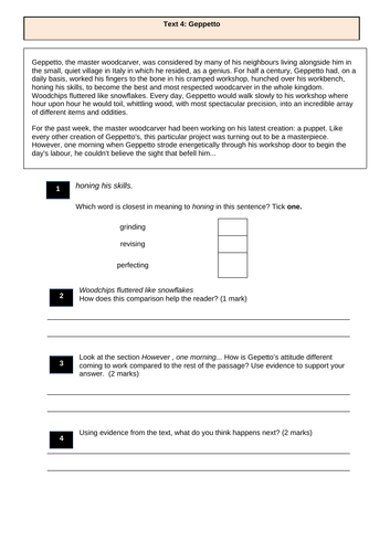 Year 6 SATS Reading Revision 1-5 | Teaching Resources