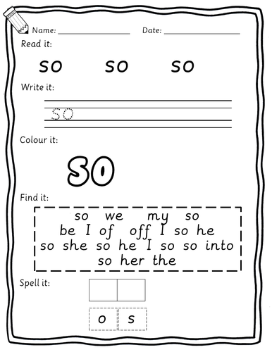 Tricky word book - Reception, Year 1 and Year 2 | Teaching Resources