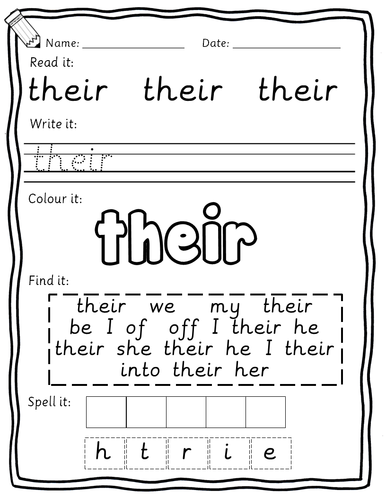 Tricky word book - Reception, Year 1 and Year 2 | Teaching Resources